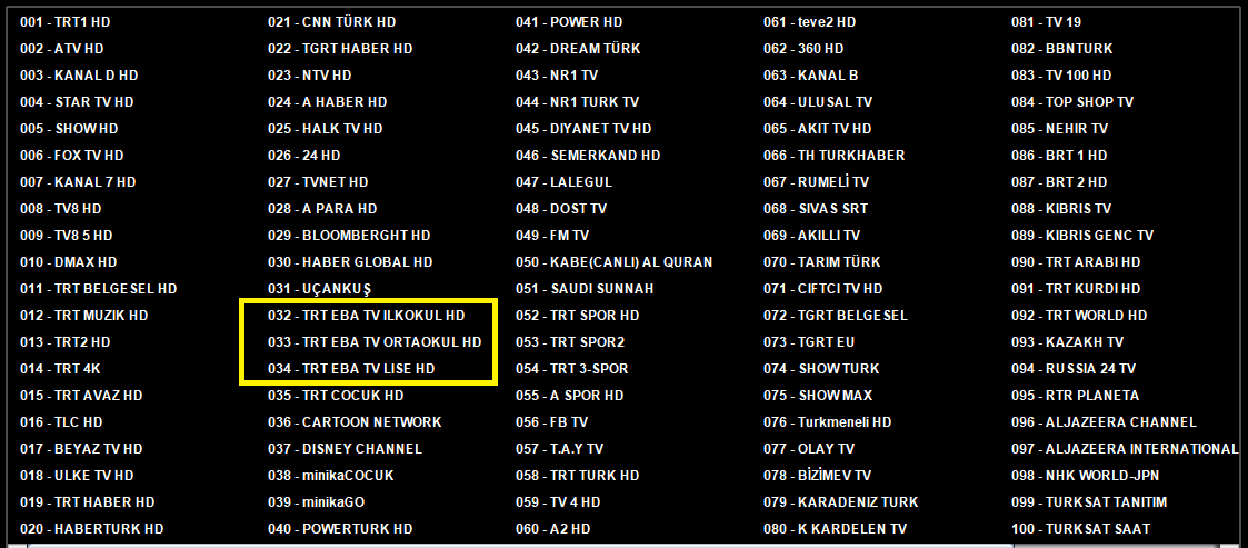 SONY ANDROİD TV HAZIR KANAL LİSTESİ 2023 - Kamu İşi - Güncel Paylaşım ...